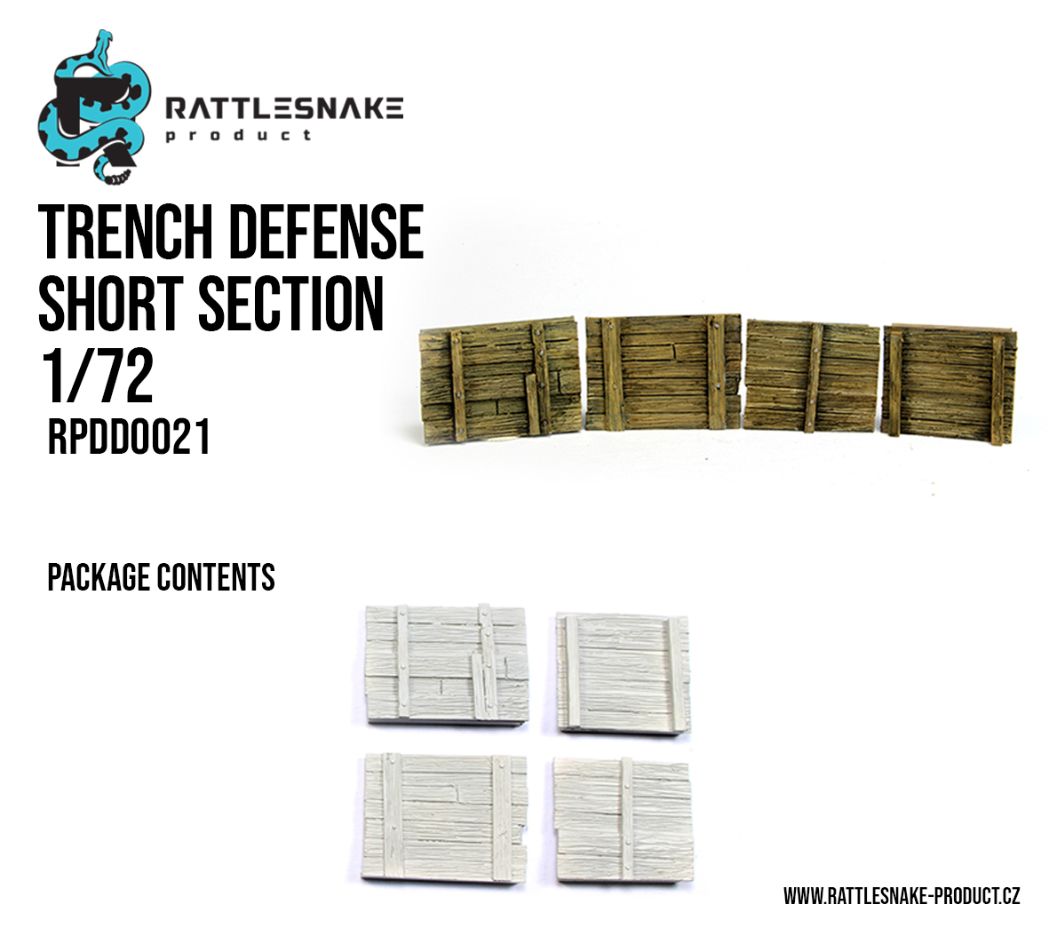 Trench Defense Short Sections 1/72 – Rattlesnake product s.r.o.
