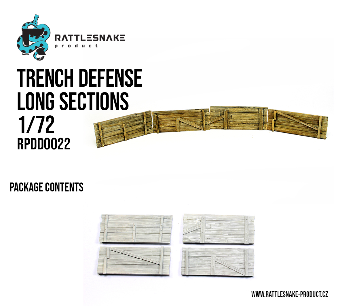 Trench Defense Long Sections 1/72 – Rattlesnake product s.r.o.